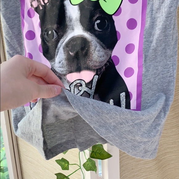 Justice | Shirts & Tops | Justice Tshirt Puppy Print Tee Novelty Dog ...